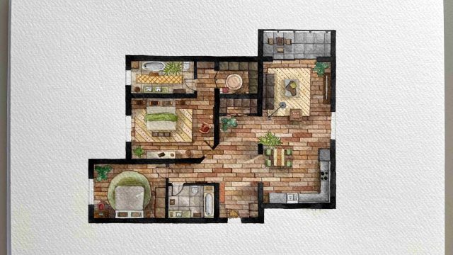 How to create a rendering of a floor plan – Winsor & Newton