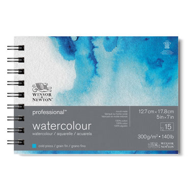 Professional Watercolour Paper - Spiral-Bound - 300gsm/140lb – Winsor ...