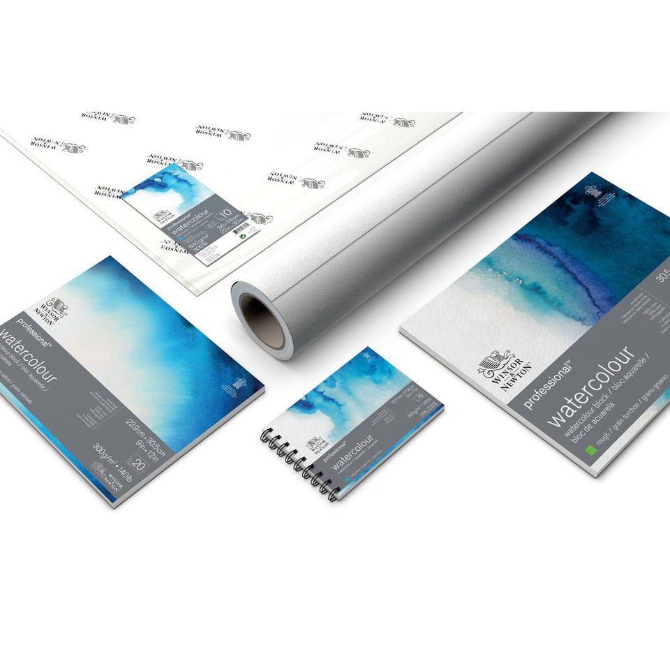 Professional Watercolour Paper - Spiral-Bound - 300gsm/140lb – Winsor ...